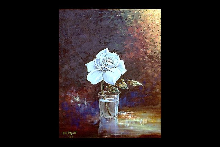 139 White Knight Rose - Pruitt Gallery - Paintings & Prints, Still Life ...