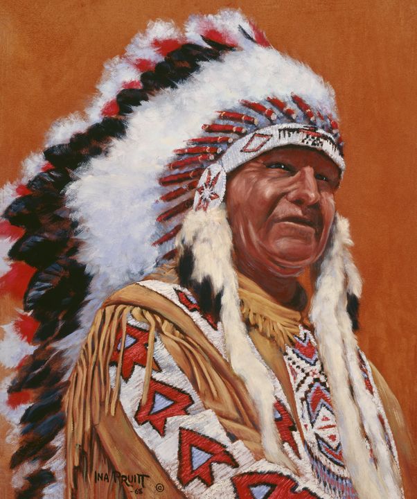 208 Genial Chieftain - Pruitt Gallery - Paintings & Prints, Ethnic ...