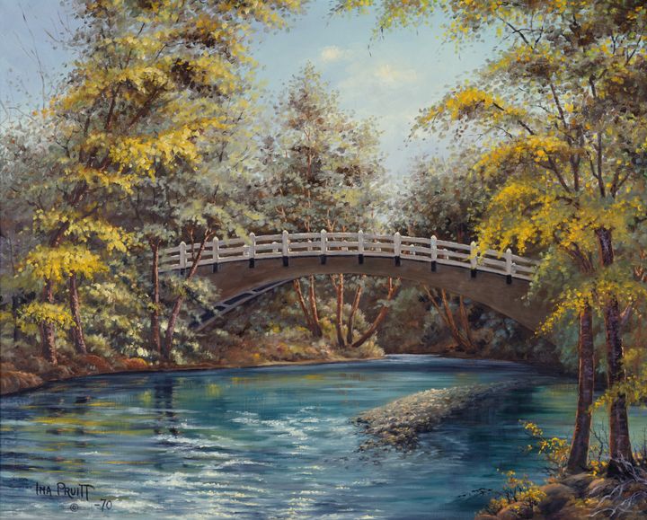 225 Williams Creek Bridge #4 - Pruitt Gallery - Paintings & Prints ...