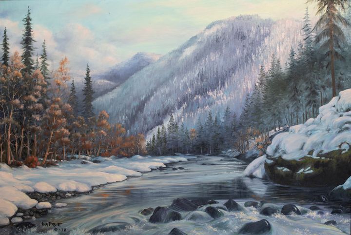 246 Blue River - Pruitt Gallery - Paintings & Prints, Landscapes ...
