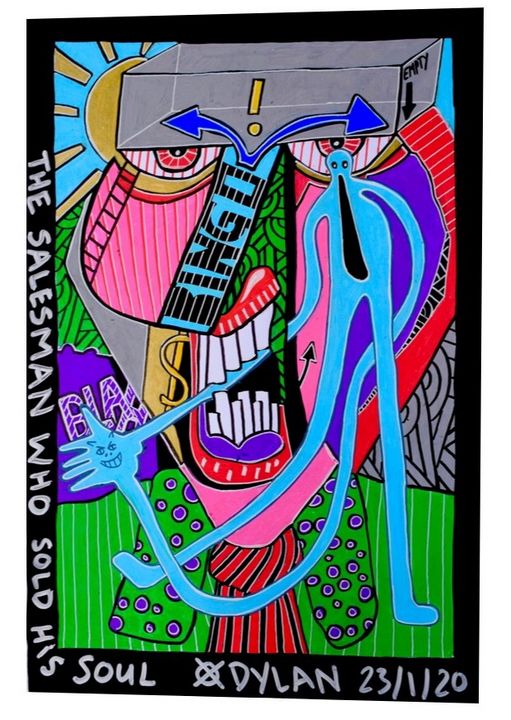 The salesman who sold his soul. - Dylan Gill - Paintings & Prints ...