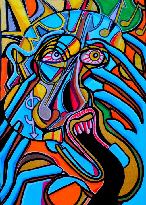 How to Disappear Completely - Dylan Gill - Paintings & Prints, Abstract, Figurative - ArtPal