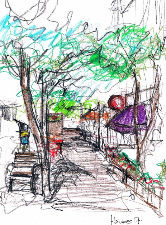 Joe's - John M. Holmes - Drawings & Illustration, Buildings ...