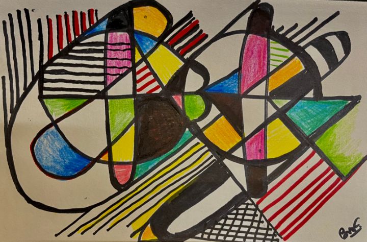 Fishing - Brian Edward Gallery - Paintings & Prints, Abstract ...