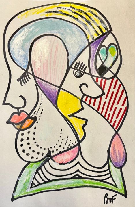 Friends - Brian Edward Gallery - Paintings & Prints, People & Figures ...