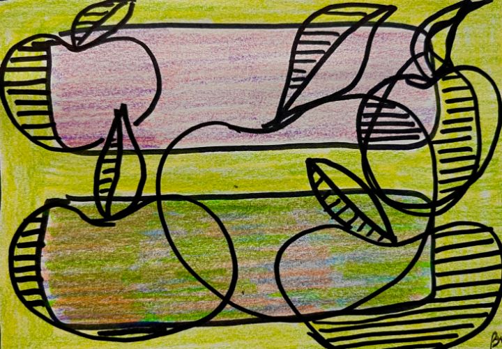 Block Apples - Brian Edward Gallery - Paintings & Prints, Abstract ...