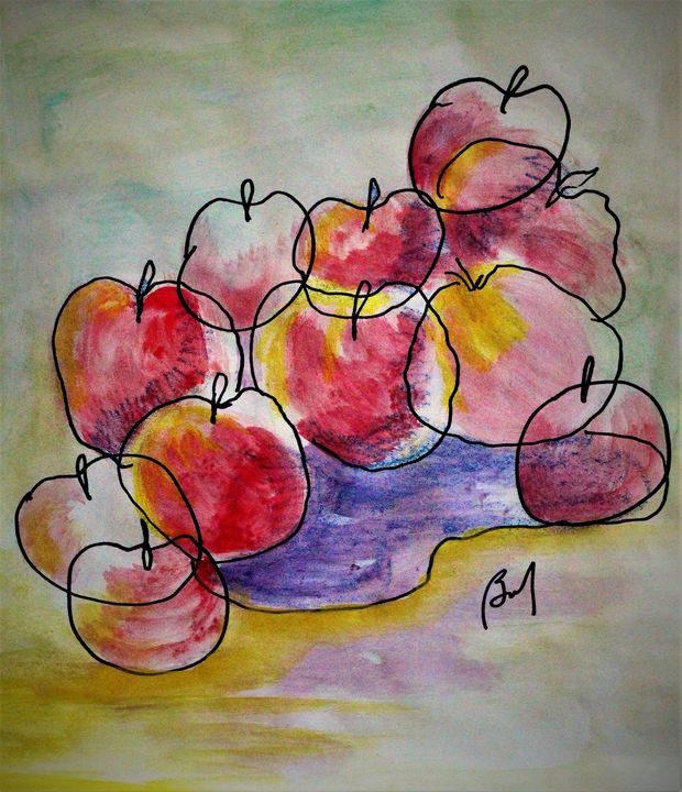 Open Apples - Brian Edward Gallery - Drawings & Illustration, Still ...