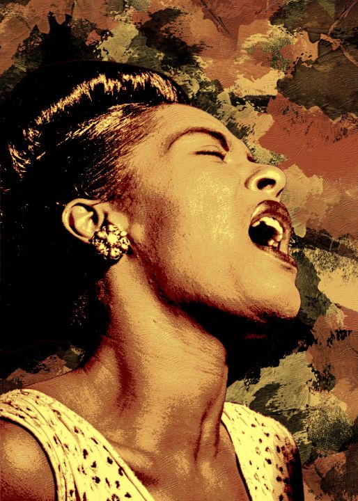 Female Singer Musician - Tombro - Paintings & Prints, Entertainment ...