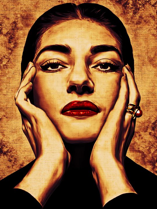 Maria Callas painting - Tombro - Paintings & Prints, People & Figures ...