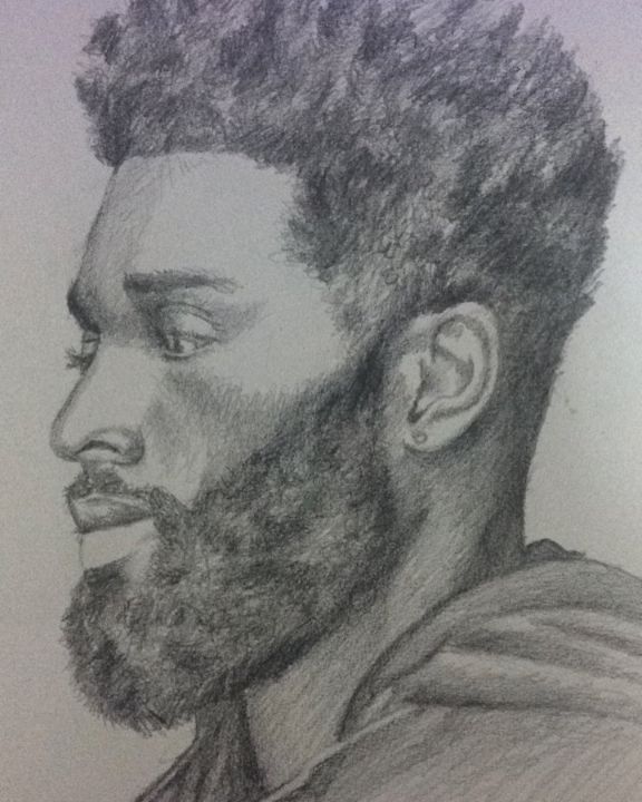 Portrait of young man-2018 - Hayam Hamdy Elhawary - Drawings ...