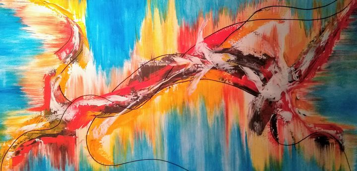 POWER LINE - Kevin Richards - Paintings & Prints, Abstract, Movement ...