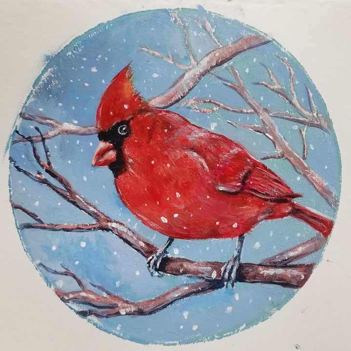 Cardinal - B Ashton - Paintings & Prints, Animals, Birds, & Fish, Birds ...