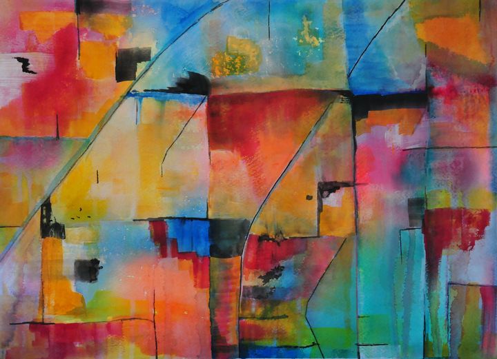 Hermitage - John W. Walker Art - Paintings & Prints, Abstract, Color ...