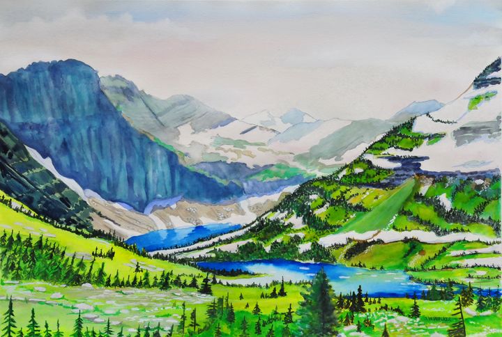 Glacier Spring - John W. Walker Art - Paintings & Prints, Landscapes ...
