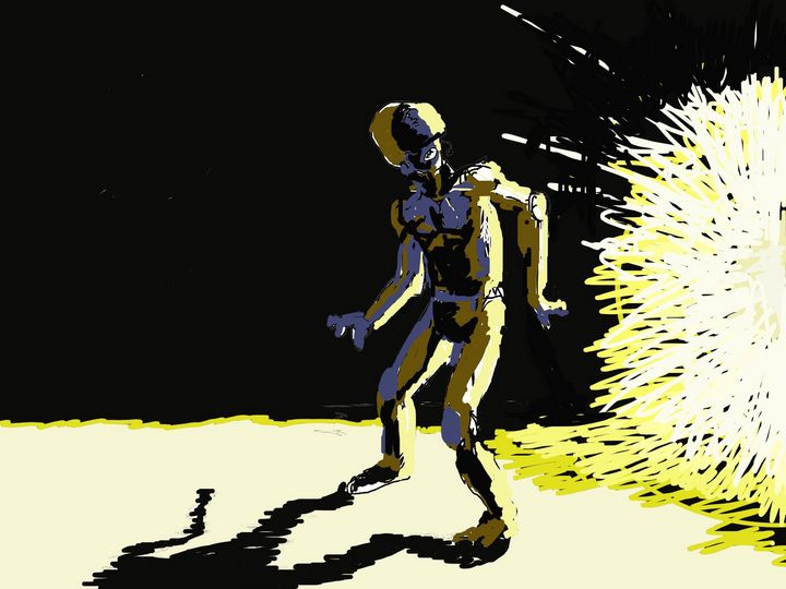 Explosion Near-miss - Norub's Abode - Drawings & Illustration, People ...