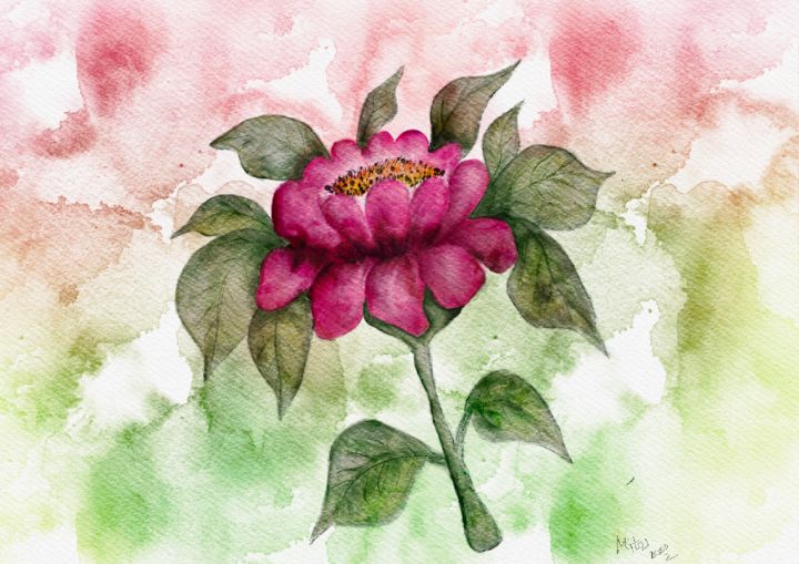Pink peony - Mitzi Lima - Digital Art & AI, Flowers, Plants, & Trees ...