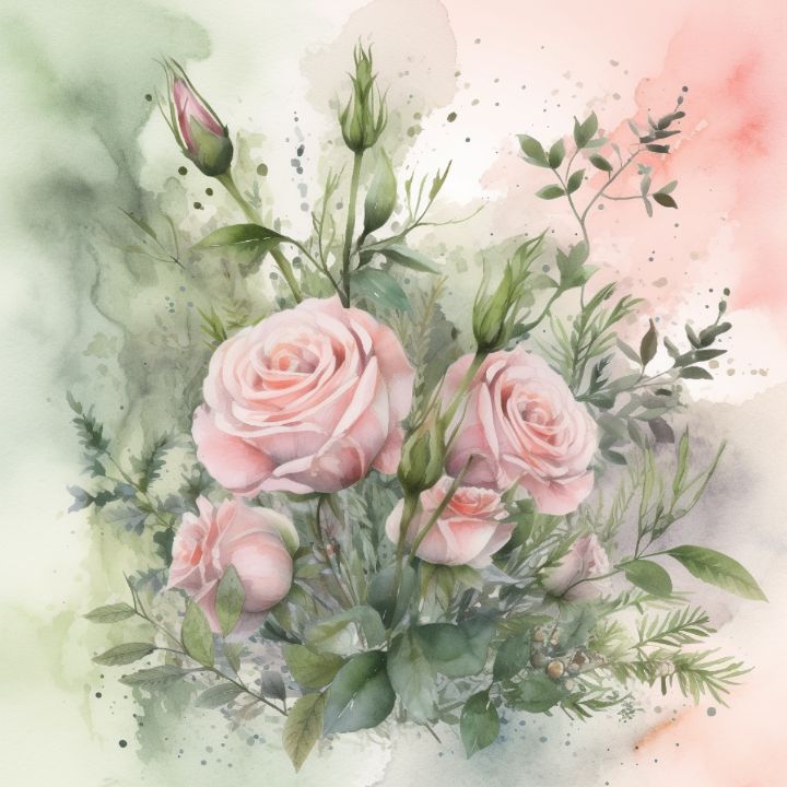 Roses - Mitzi Lima - Digital Art & AI, Flowers, Plants, & Trees ...