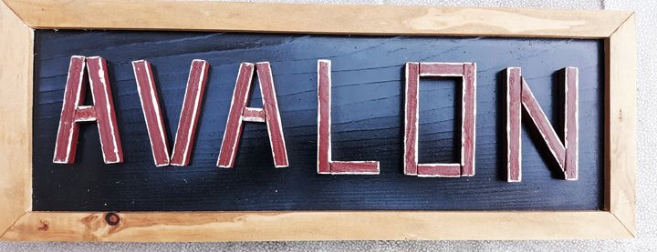 3D FRAMED AVALON WOOD SIGN - Islandtreasures247 - Crafts & Other Art ...