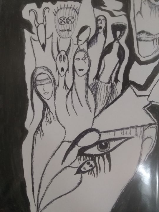 These Abyssmal Voices - Sybil's Asylum - Drawings & Illustration ...