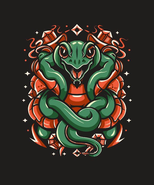 Twisted Snake & Tangled Soul - RadWorker - Digital Art, Animals, Birds ...