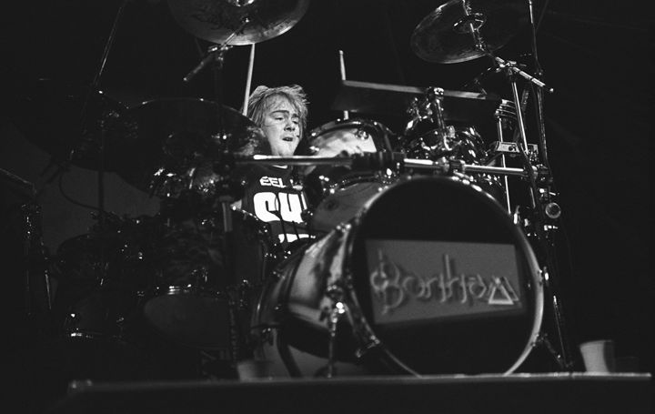Drummer Jason Bonham BW Photo - Front Row Photographs - Photography ...
