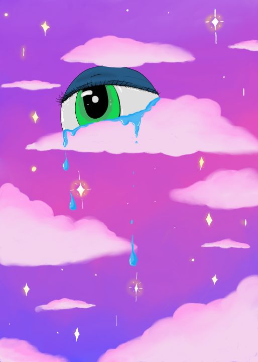 Crying in the sky - Raes art - Paintings & Prints, Landscapes & Nature ...