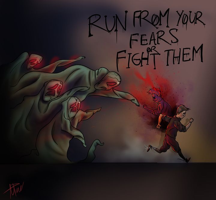 Fighting your fears - giantSwing - Digital Art, Abstract, Figurative ...