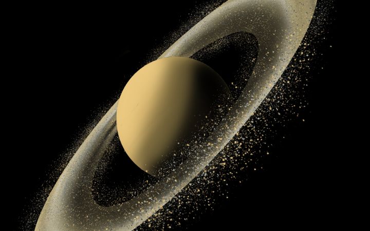 Saturn alone in the space - Horizon Harmony - Digital Art & AI ...