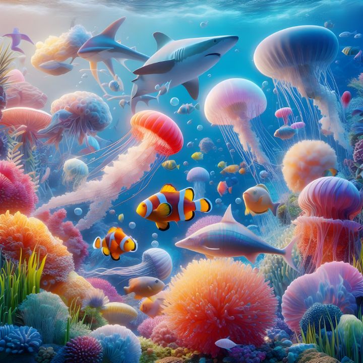 Aqua Ballet The Graceful Dance - artrimas - Digital Art & AI ...