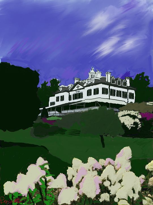 The Mount - Ron Werth - Paintings & Prints, Abstract, Landscape - ArtPal