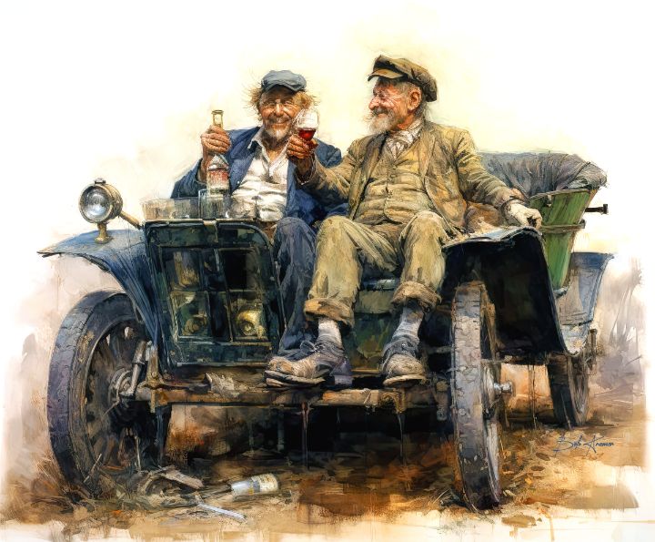 Timeless Conversations - Art By Bob Kramer - Digital Art & AI, Vehicles ...