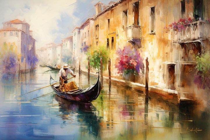 Journey through Venetian Waters - Art By Bob Kramer - Digital Art & AI ...