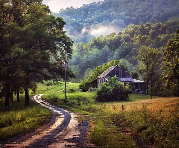 Back Roads - Art By Bob Kramer - Digital Art & AI, Landscapes & Nature ...