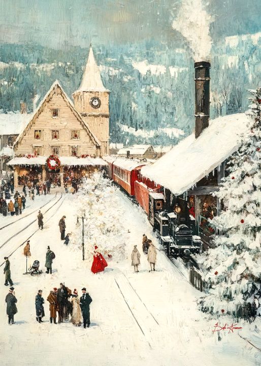 A Timeless Christmas Journey - Art By Bob Kramer - Digital Art & AI ...