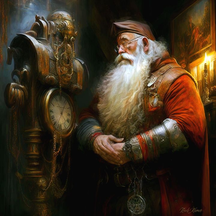 Father Christmas Meet Father Christm - Art By Bob Kramer - Digital Art ...