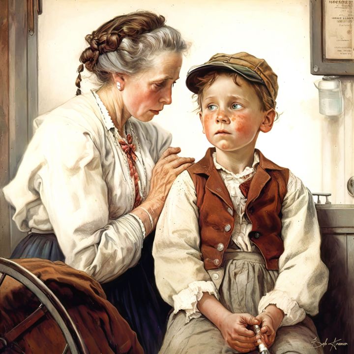 Comfort From Granny - Art By Bob Kramer - Digital Art & AI, Humor ...