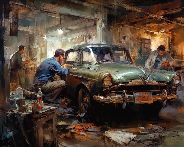 Restoring Legacy - Art By Bob Kramer - Digital Art & AI, Vehicles ...