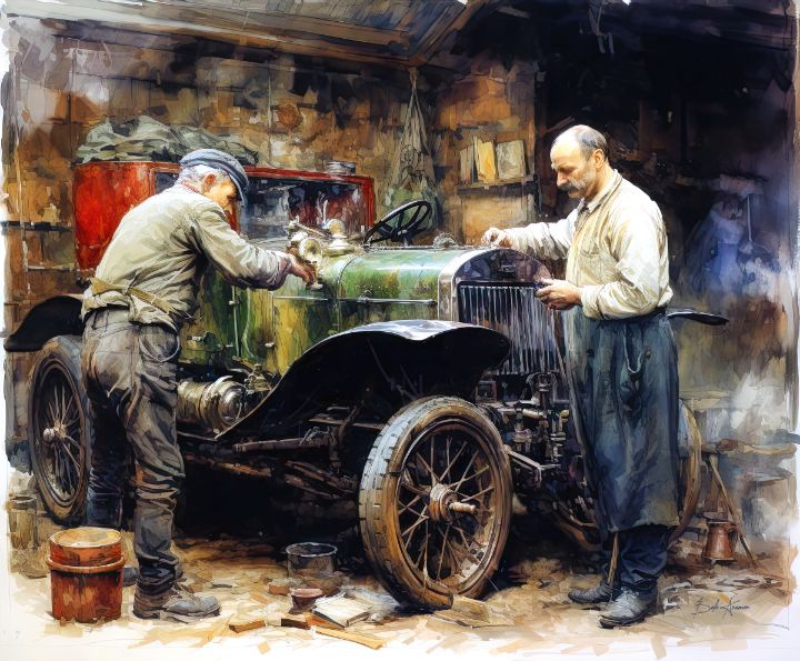 Passing Time - Art By Bob Kramer - Digital Art & AI, Vehicles ...