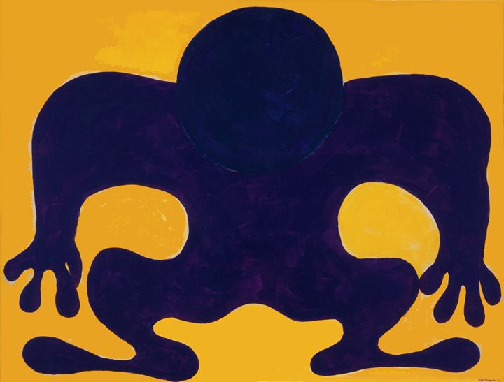 Blue Man - Antalia - Paintings & Prints, Abstract, Figurative - ArtPal