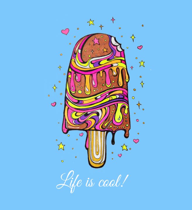 Life is cool - Kaizin - Paintings & Prints, Childrens Art, Other ...