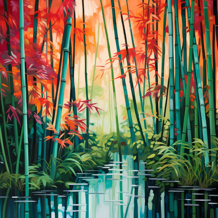 Japanese Bamboo Forest - NFA Sales Depot - Digital Art, Landscapes ...
