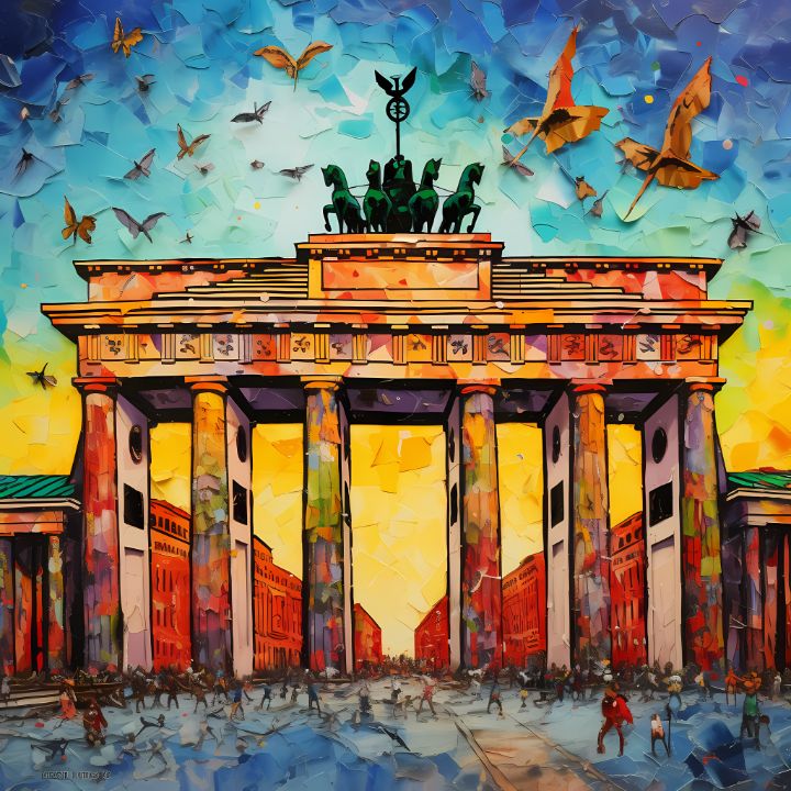 Brandenburg Gate - Torn Paper Art - NFA Sales Depot - Digital Art & AI ...