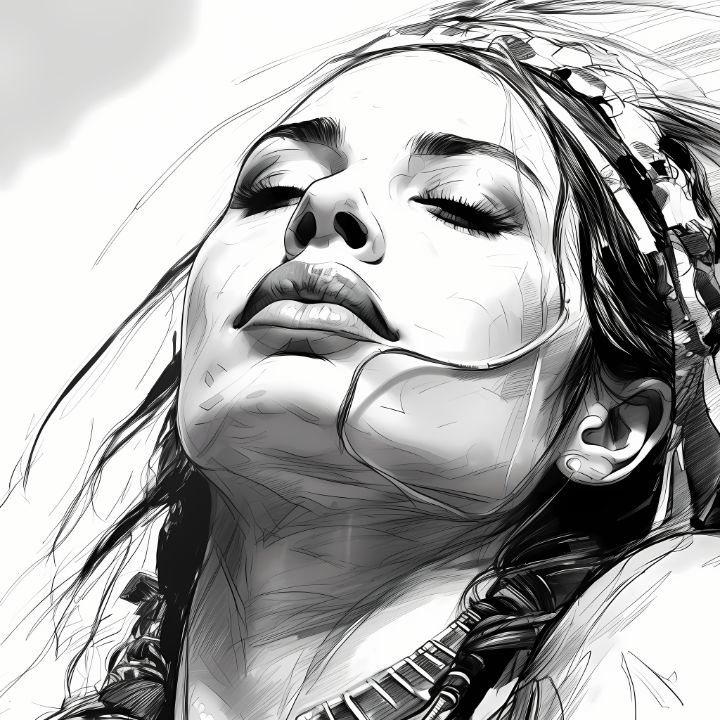 Scribble Ink of Native Heritage - NFA Sales Depot - Digital Art & AI ...