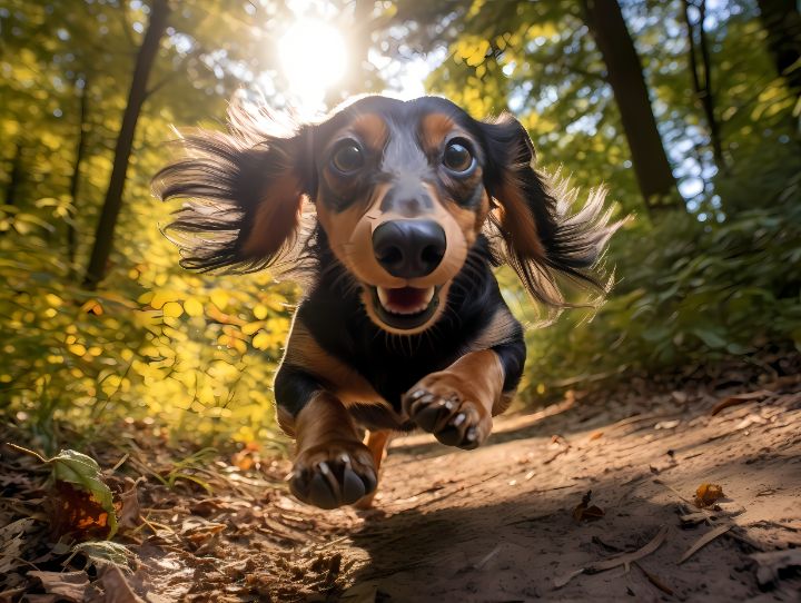 Dachshund Dash - NFA Sales Depot - Digital Art & AI, Animals, Birds ...