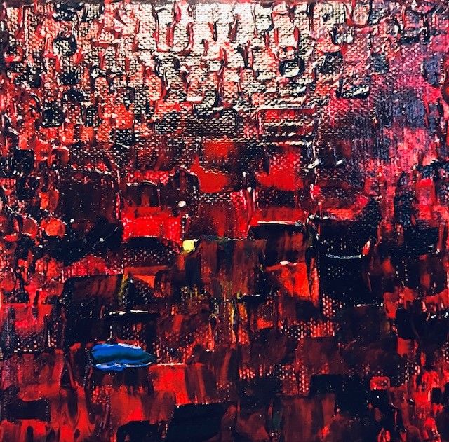 Inside the Volcano - Mag Art Gallery - Paintings & Prints, Abstract ...