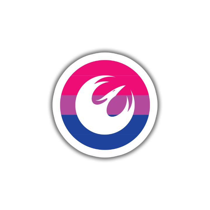 Starbird Phoenix Bisexual Sticker - Bry Sharland - Drawings ...