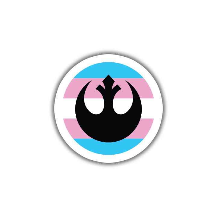 Rebel Symbol Trans Sticker - Bry Sharland - Drawings & Illustration ...