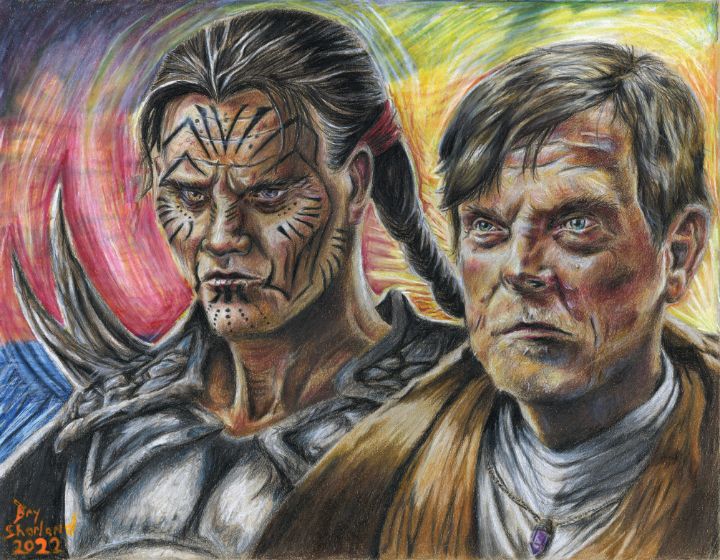 Luke Skywalker and Darth Krayt - Bry Sharland - Drawings & Illustration ...
