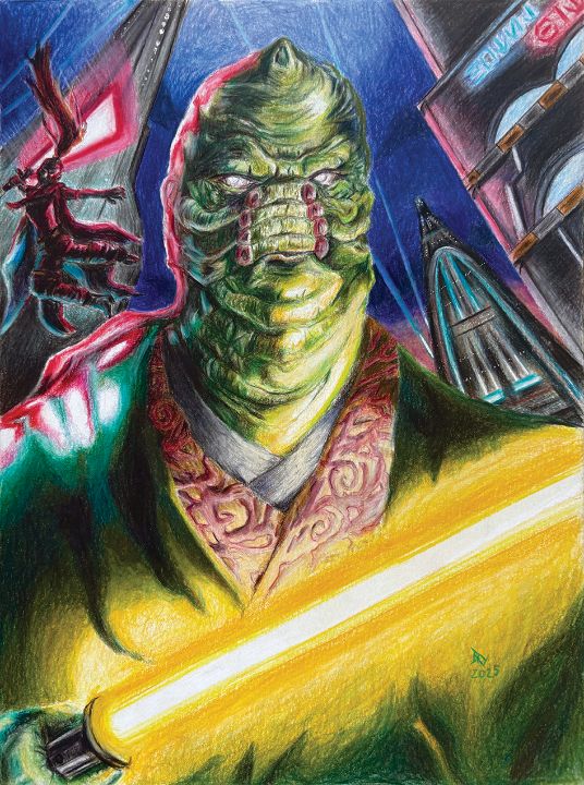 Master Peerce vs. Aurra Sing - Bry Sharland - Drawings & Illustration ...