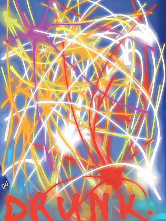 Drunk - Gadd Davis Publishing - Paintings & Prints, Abstract, Color ...